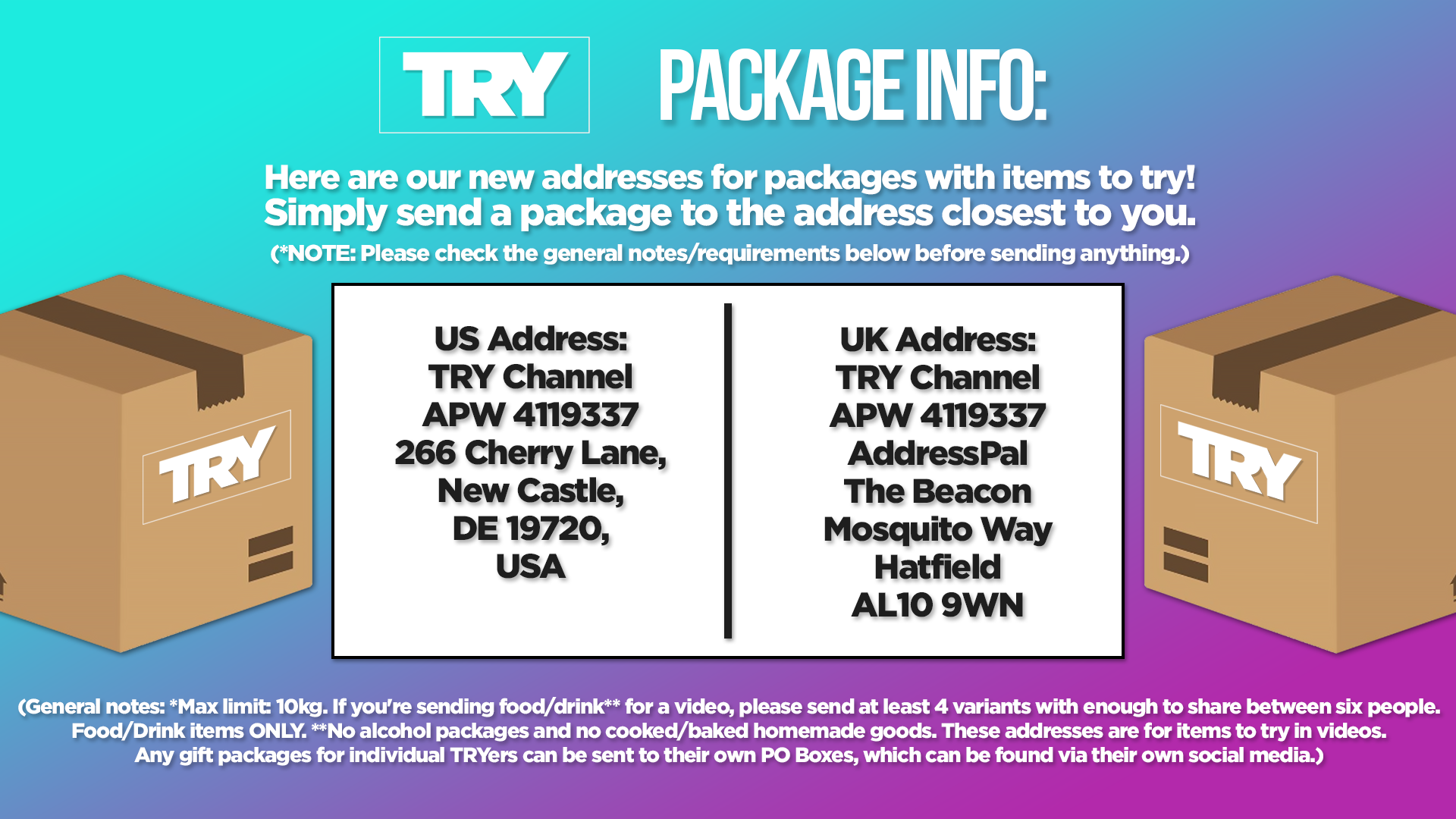 Contact Us – The TRY Channel